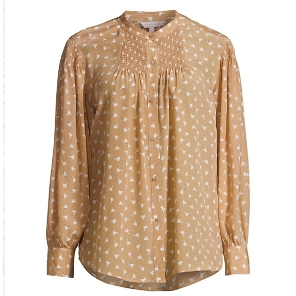 Rebecca Taylor | Tops | Rebecca Taylor Emmy Button Up Silk Blouse ...